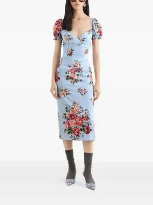 Dolce & Gabbana Printed Silk Dress - Multicolor