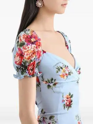 Dolce & Gabbana Printed Silk Dress - Multicolor