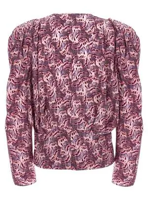 Isabel Marant Étoile Zarga Printed Silk Blend Blouse - Multicolor