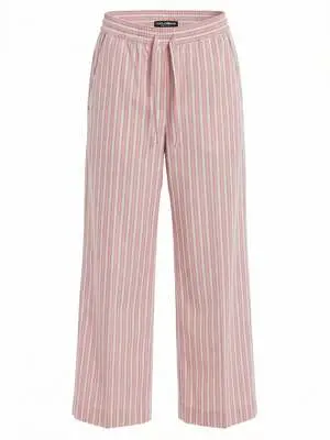 Dolce & Gabbana Striped Cotton Drawstring Pants