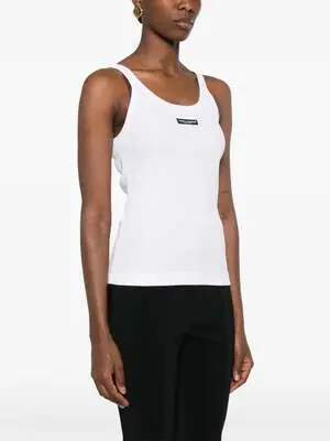 Dolce & Gabbana Ribbed Cotton Tank Top - Multicolor