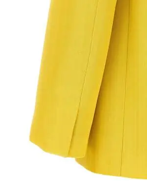 JIL SANDER Single-breasted Blazer - Yellow