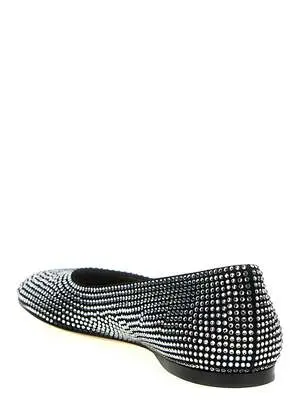 Loewe Toy" Ballet Flats With All-over Rhinestones
