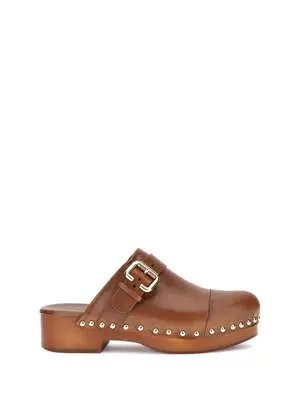 Chloe Pull On Mules Clogs For Women