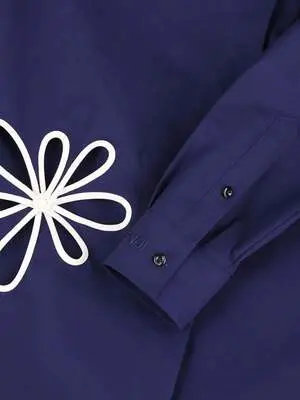 Fendi Cotton Shirt With Applique Detail - Multicolor