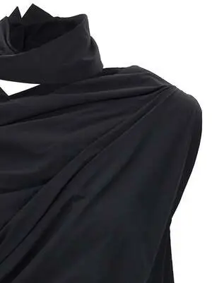 Issey Miyake Asymmetrical Draped Top