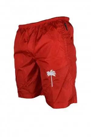 Palm Angels Nylon Swim Shorts With Embroidered Palm Tree