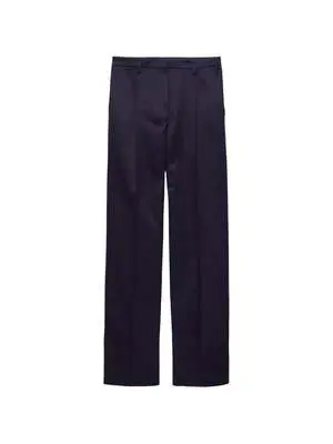 Prada Cotton Wide Leg Pants - Multicolor