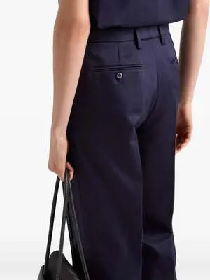 Prada Cotton Wide Leg Pants - Multicolor