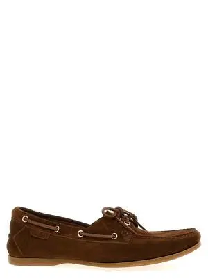 TOM FORD Robin Suede Boat Shoe - Brown