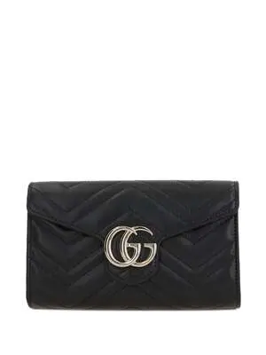 Gucci Gg Marmont Leather Wallet On Chain - Multicolor