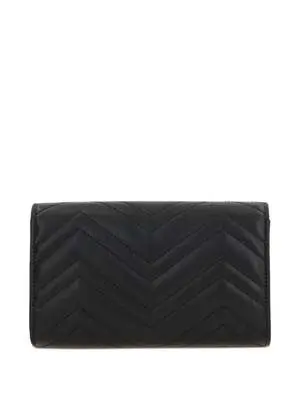 Gucci Gg Marmont Leather Wallet On Chain