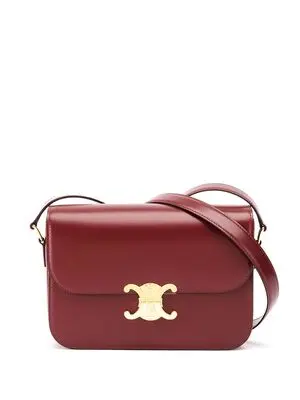 Celine CELINE Classique Triomphe Leather Crossbody Bag Multicolor
