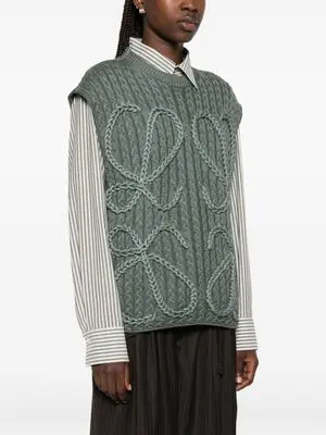 Loewe Anagram Wool Vest - Multicolor