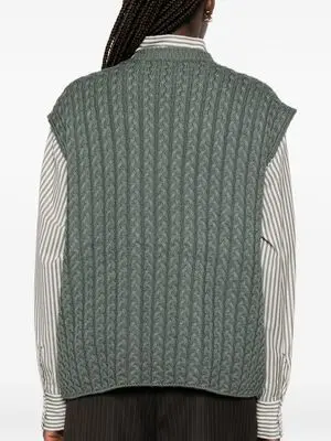 Loewe Anagram Wool Vest - Multicolor