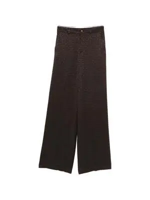 Gucci Horsebit Silk Trousers - Multicolor