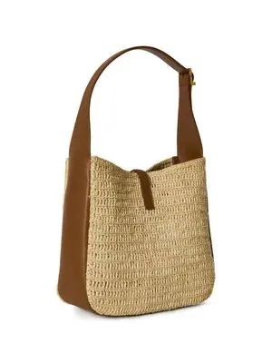 Saint Laurent Le 5 À 7 Small Raffia Hobo Bag - Multicolor