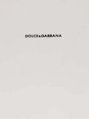 Dolce & Gabbana T-shirt With Logo On The Front In Cotton For