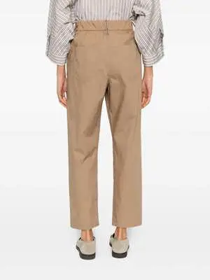 Brunello Cucinelli Stretch Cotton Pants - Brown