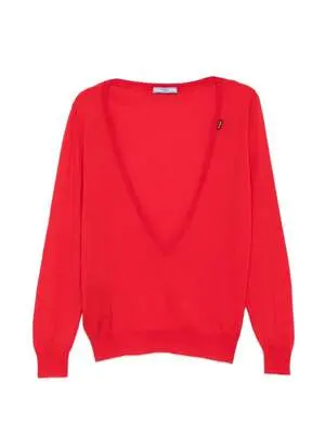 Prada Cashmere V-neck Sweater - Multicolor