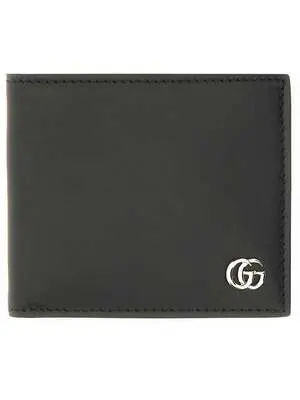 Gucci Bi-fold Wallet Gg Marmont - Black