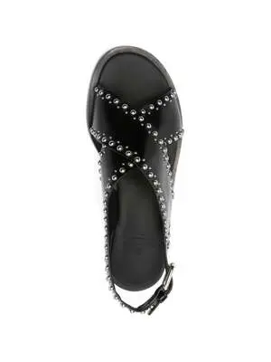 Church's Oksana Studded Leather Slingback Sandals - Multicolor