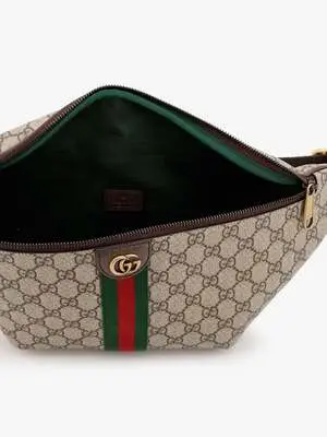 Gucci Ophidia Gg Coated Canvas Belt Bag - Multicolor