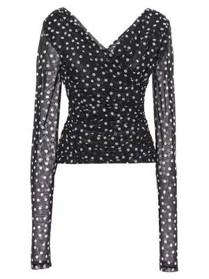 Dolce & Gabbana Mambo" Polka Dot Stretch Tulle Top
