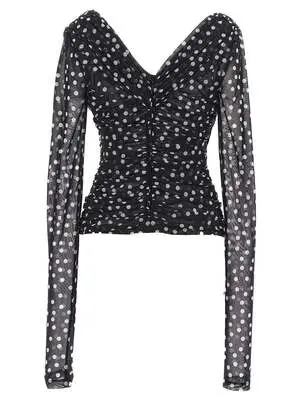 Dolce & Gabbana Mambo" Polka Dot Stretch Tulle Top