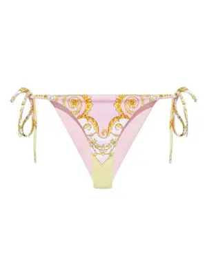 Versace Barocco Print Bikini Bottom - Multicolor