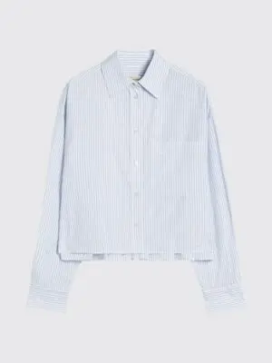 Max Mara Striped Cotton Shirt - Blue