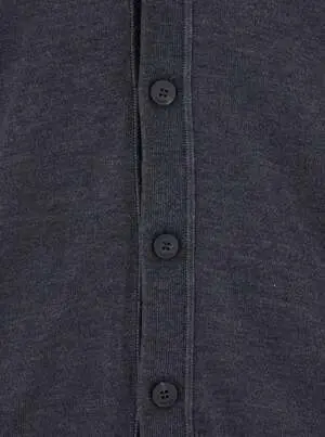 Jacquemus Cotton V-neck Cardigan With Back Logo - Multicolor