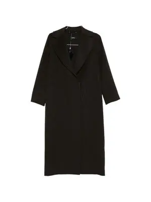 Max Mara S MAX MARA Wool Long Coat Multicolor
