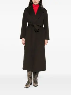Max Mara Wool Long Coat - Multicolor