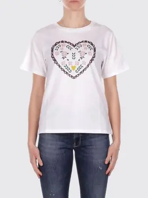 Max Mara Embroidered Heart T-shirt - Multicolor