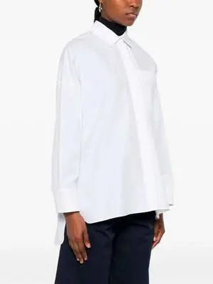 Max Mara Cotton Shirt With Classic Collar - Multicolor