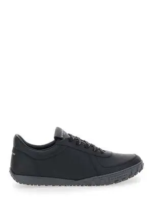 Givenchy Leather Low Top Sneakers With Logo Detailing - Black