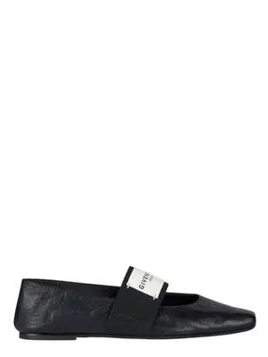 Givenchy Ballet Flats With Elastic Strap - Black