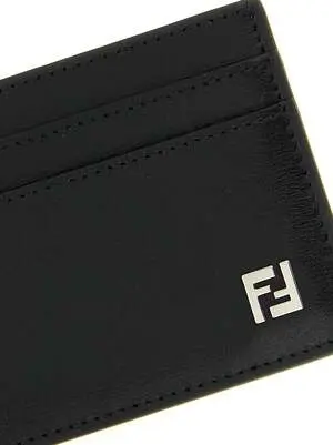 Fendi Squared Ff' Card Holder - Black