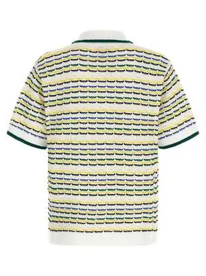 Casablanca Tuck Stitch Short Sleeve' Shirt