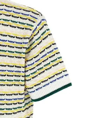 Casablanca Tuck Stitch Short Sleeve' Shirt
