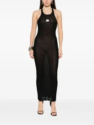 Rick Owens Long Ribbed Racerback Dress