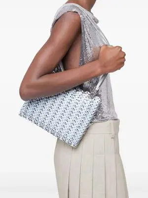 Rabanne Metallic Shoulder Bag - Silver
