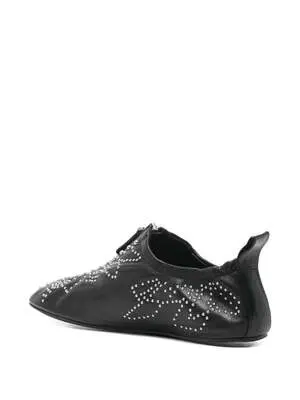 Chloé Susanna Studded Leather Flat Shoes - Multicolor