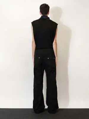 Rick Owens Wide Leg Cotton Trousers