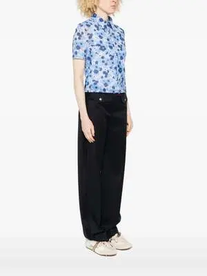 Miu Miu Cropped Printed Shirt