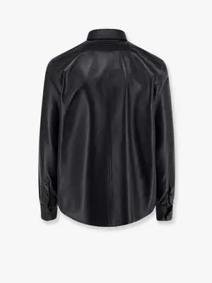 Dolce & Gabbana Leather Shirt Jacket