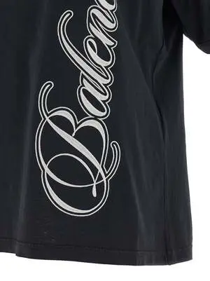 Balenciaga Cursive Embroidery T-shirt