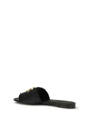 Dolce & Gabbana Raffia Open-toe Sandals