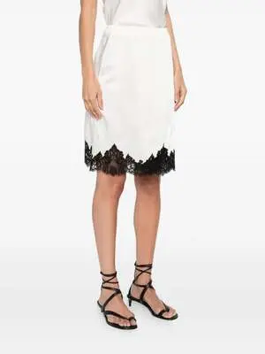 Stella McCartney Midi Skirt With Lace Trim - Multicolor